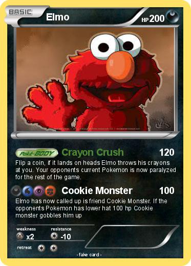 Pokémon Elmo 703 703 - Crayon Crush - My Pokemon Card