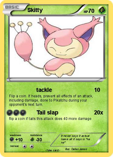 Pokémon Skitty 159 159 - tackle - My Pokemon Card