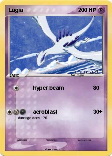 Pokémon Lugia 2721 2721 - hyper beam - My Pokemon Card