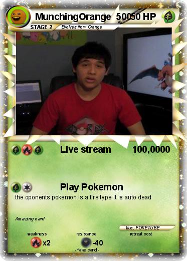Pokémon MunchingOrange 500 500 - Live stream 100,0000 - My Pokemon Card