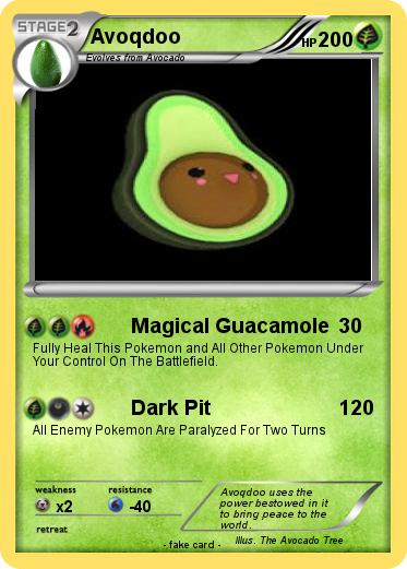 Pokémon Avoqdoo - Magical Guacamole - My Pokemon Card