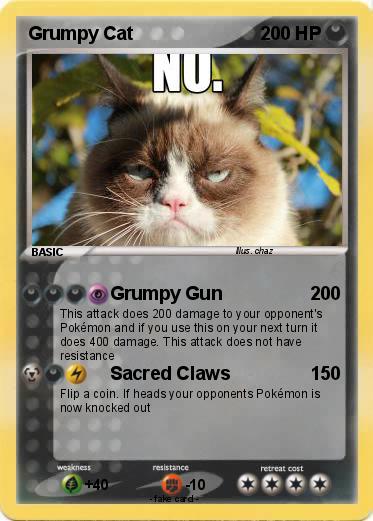 Pokémon Grumpy Cat 984 984 - Grumpy Gun - My Pokemon Card
