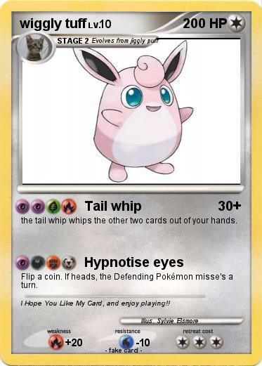 Pokémon wiggly tuff 1 1 - Tail whip - My Pokemon Card