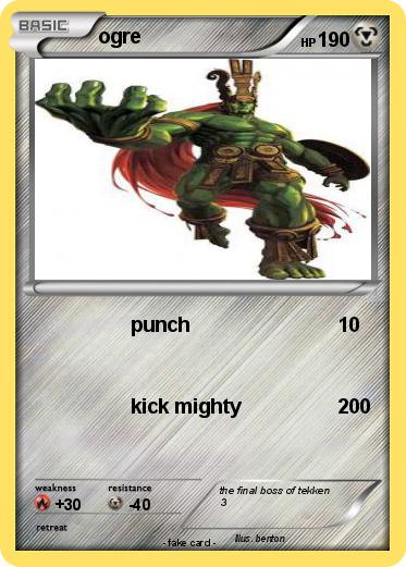 Pokémon ogre 94 94 - punch - My Pokemon Card