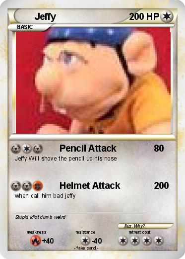 Pokémon Jeffy 17 17 - Pencil Attack - My Pokemon Card
