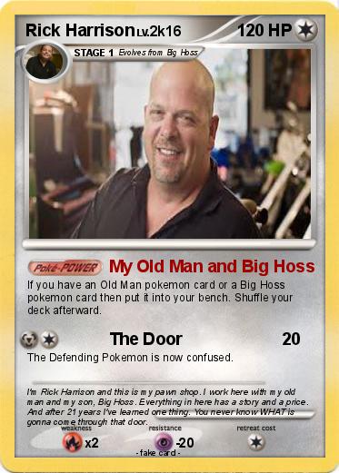 Pokémon Rick Harrison 12 12 - My Old Man and Big Hoss - My Pokemon Card