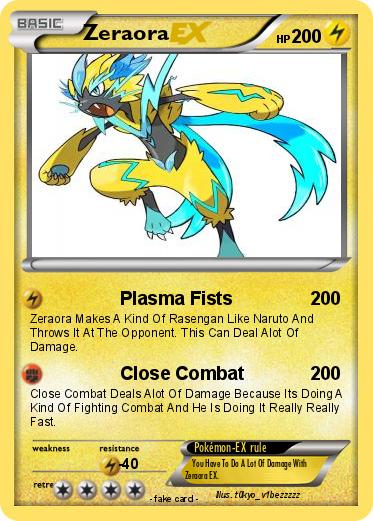 Pokémon Zeraora 154 154 - Plasma Fists - My Pokemon Card