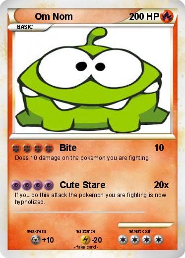 Pokémon Om Nom 139 139 - Bite - My Pokemon Card
