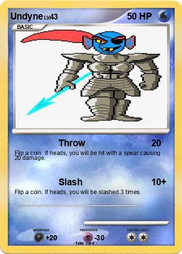 Pokémon Undyne 362 362 - Throw - My Pokemon Card