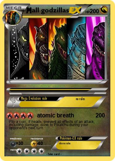 Pokémon all godzillas - atomic breath - My Pokemon Card