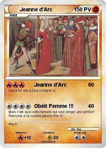 Pokémon Jeanne d Arc - Jeanne d'Arc - Ma carte Pokémon