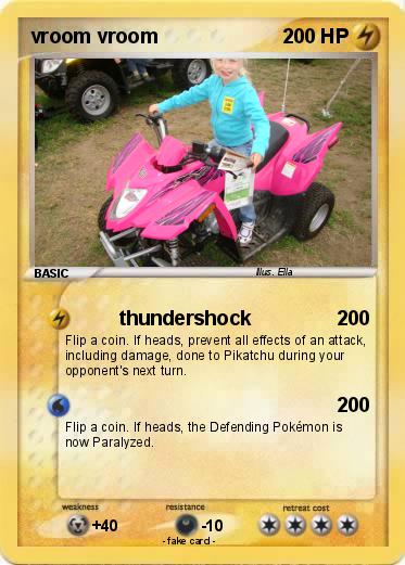 Pokémon vroom vroom 5 5 - thundershock - My Pokemon Card