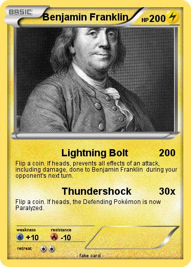 Pokémon Benjamin Franklin 74 74 - Lightning Bolt - My Pokemon Card