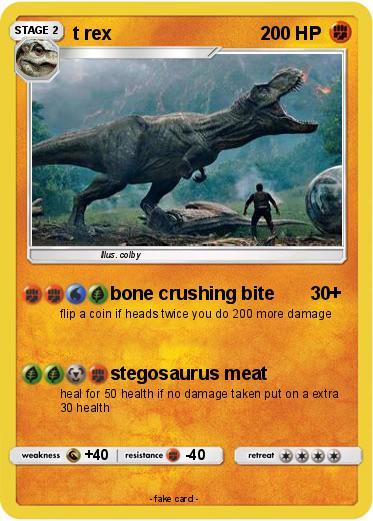 Pokémon t rex 1159 1159 - bone crushing bite - My Pokemon Card