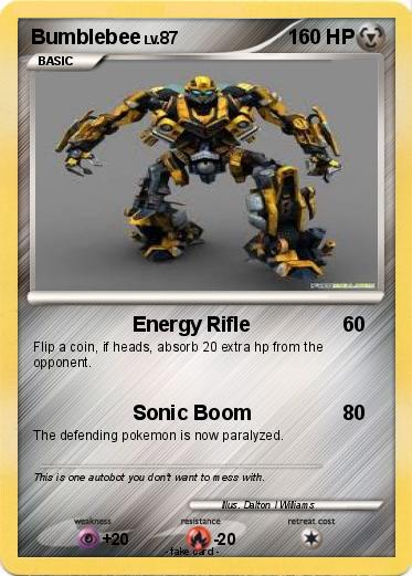 Pokémon Bumblebee 102 102 - Energy Rifle - My Pokemon Card