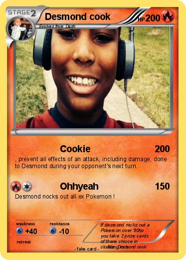 Pokémon Desmond cook - Cookie - My Pokemon Card