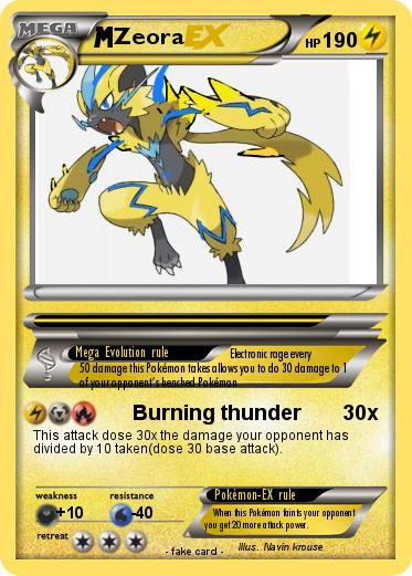Pokémon Zeora 2 2 - Burning thunder - My Pokemon Card