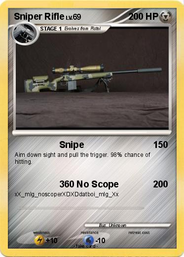 Pokémon Sniper Rifle 20 20 - Snipe - My Pokemon Card