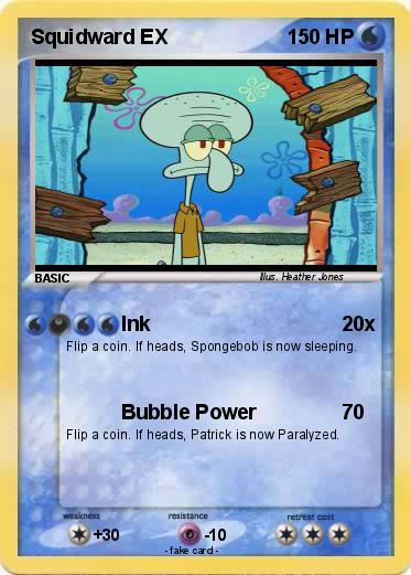 Pokémon Squidward EX 16 16 - Ink - My Pokemon Card