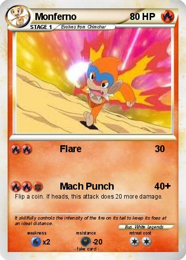 Pokémon Monferno 159 159 - Flare - My Pokemon Card
