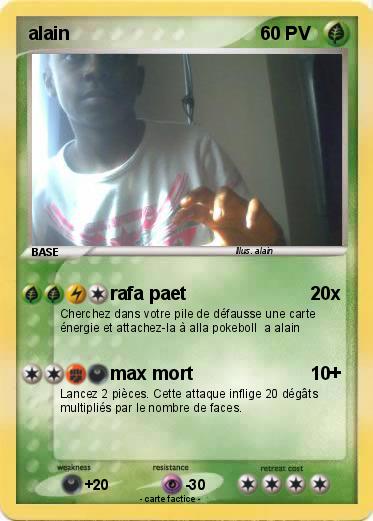 Pokémon alain 66 66 - rafa paet - Ma carte Pokémon