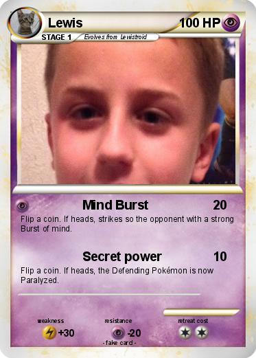 Pokémon Lewis 86 86 - Mind Burst - My Pokemon Card
