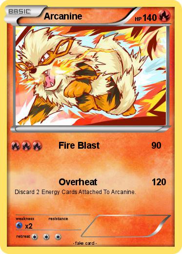 Pokémon Arcanine 477 477 - Fire Blast - My Pokemon Card