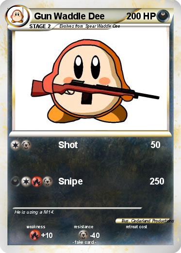 Pokémon Gun Waddle Dee - Shot - My Pokemon Card
