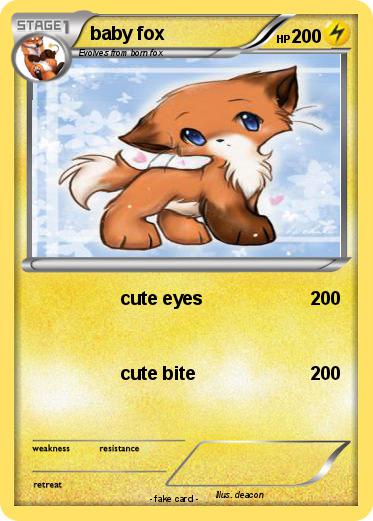 Pokémon baby fox 11 11 - cute eyes - My Pokemon Card