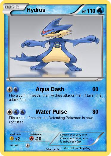 Pokémon Hydrus 2 2 - Aqua Dash - My Pokemon Card