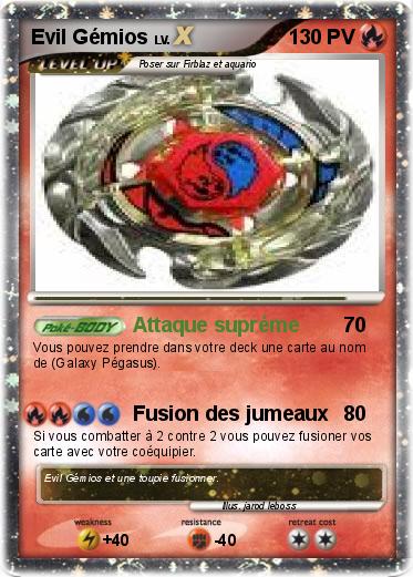 Pokémon Evil Gemios 1 1 - Attaque supréme - Ma carte Pokémon