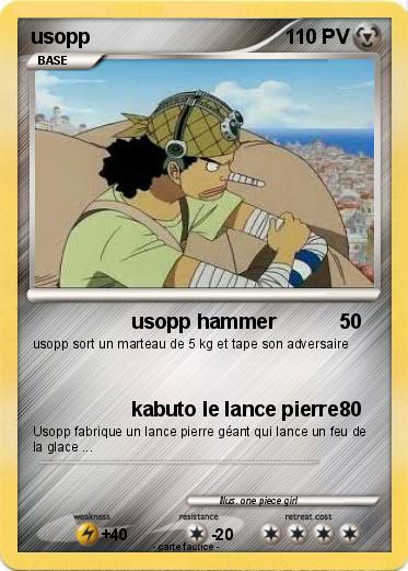 Pokémon usopp 12 12 - usopp hammer - Ma carte Pokémon
