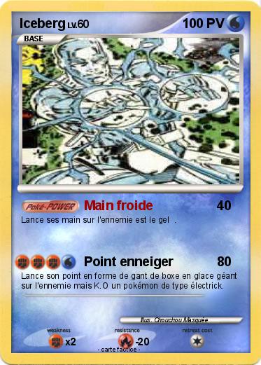 Pokémon Iceberg 20 20 - Main froide - Ma carte Pokémon