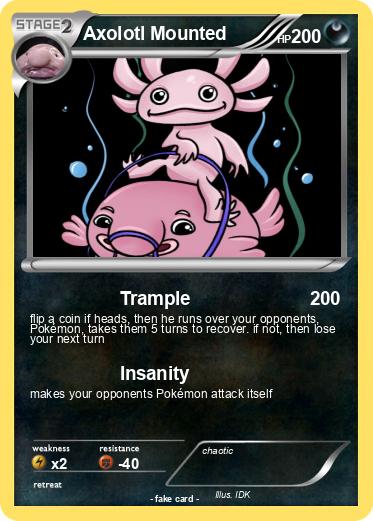 Pokémon Axolotl Mounted - Trample - My Pokemon Card