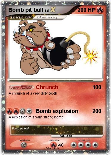 Pokémon Bomb pit bull - Chrunch - My Pokemon Card