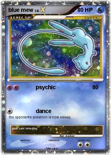 Pokémon blue mew 12 12 - psychic - My Pokemon Card