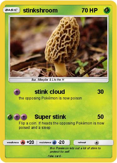 Pokémon stinkshroom - stink cloud - My Pokemon Card