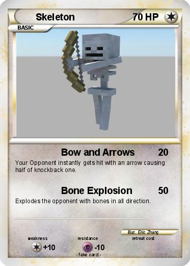 Pokémon Skeleton 428 428 - Bow and Arrows - My Pokemon Card