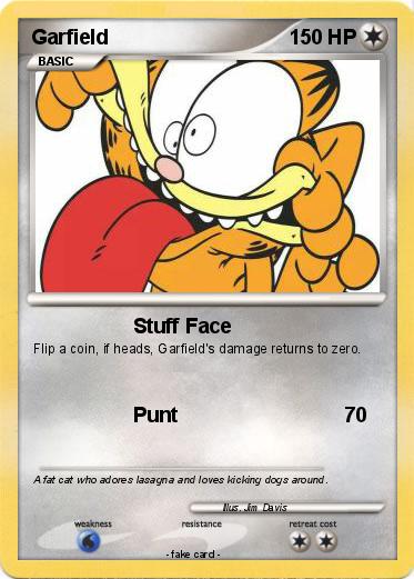 Pokémon Garfield 689 689 - Stuff Face - My Pokemon Card