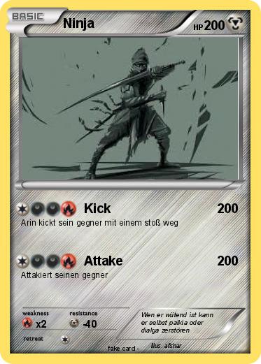 Pokémon Ninja 2575 2575 - Kick - My Pokemon Card