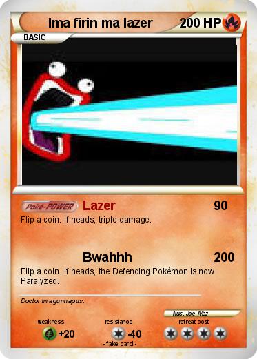 Pokémon Ima firin ma lazer 5 5 - Lazer - My Pokemon Card