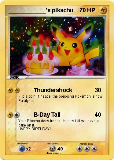 Pokémon s pikachu 34 34 - Thundershock - My Pokemon Card