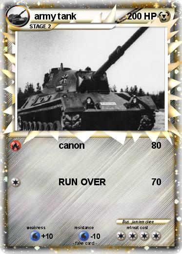 Pokémon army tank 5 5 - canon - My Pokemon Card