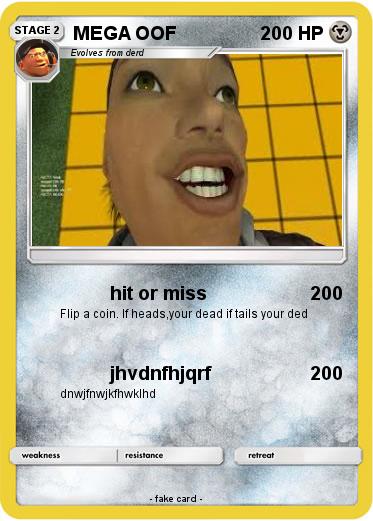 Pokémon MEGA OOF 8 8 - hit or miss - My Pokemon Card