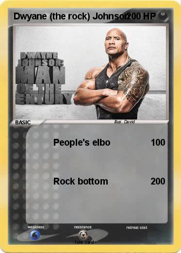 Pokémon Dwyane the rock Johnson - People's elbo - My Pokemon Card