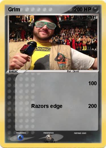 Pokémon Grim 608 608 - Razors edge - My Pokemon Card