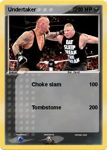 Pokémon Undertaker 966 966 - Choke slam - My Pokemon Card