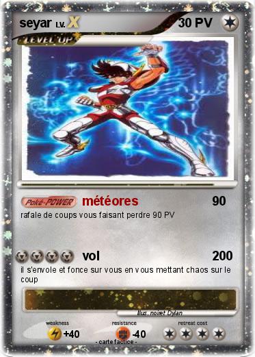 Pokémon seyar - météores - Ma carte Pokémon