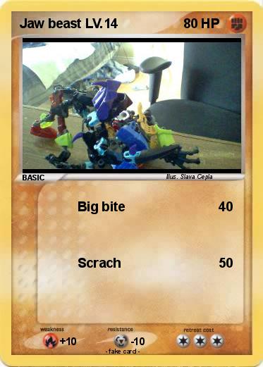 Pokémon Jaw beast LV 14 14 - Big bite - My Pokemon Card