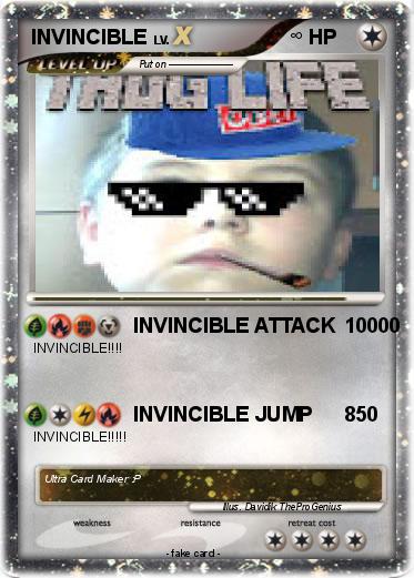 Pokémon INVINCIBLE 150 150 - INVINCIBLE ATTACK - My Pokemon Card